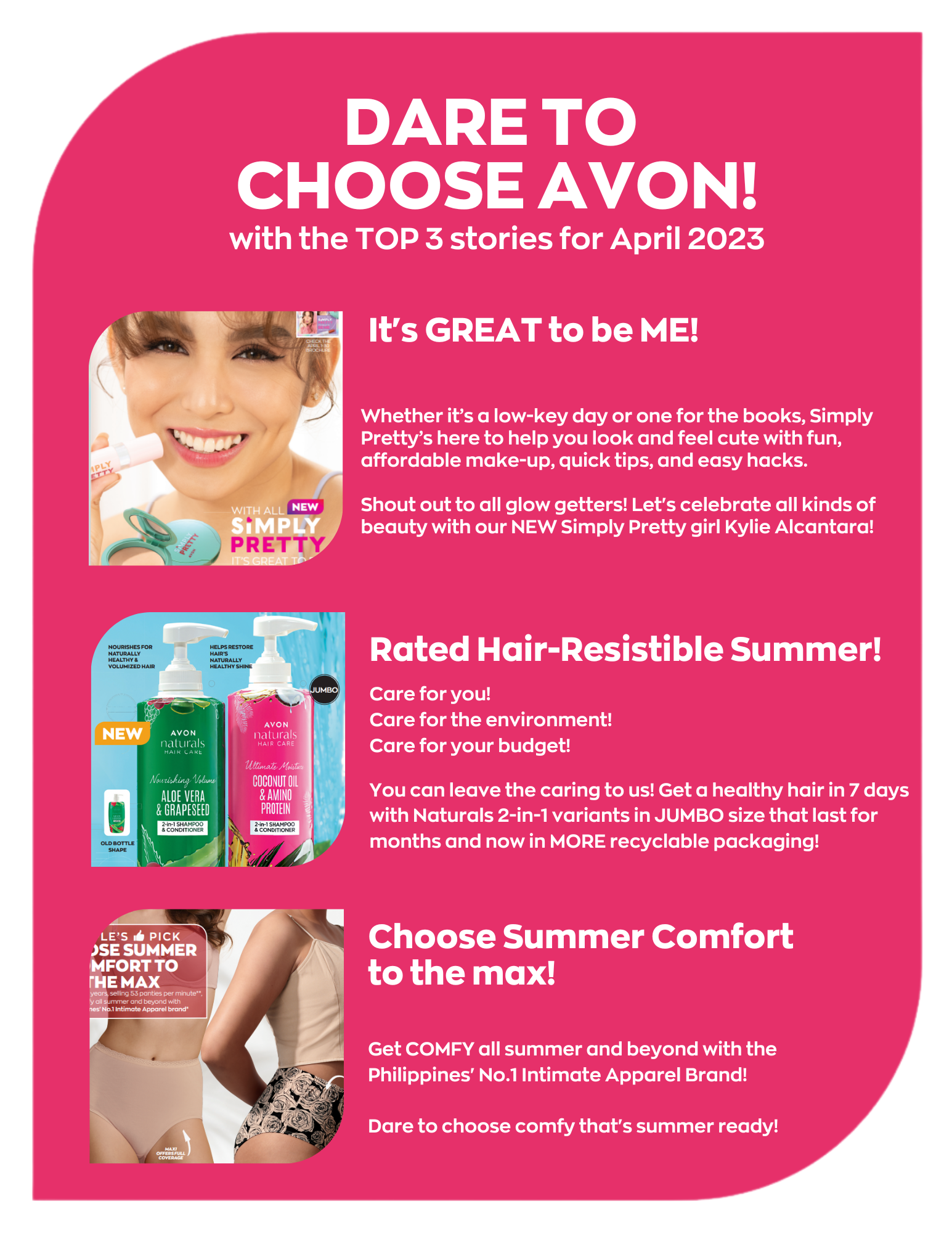 **based on Avon Rewards New Rep LOA 1-3 study from July-December 2022