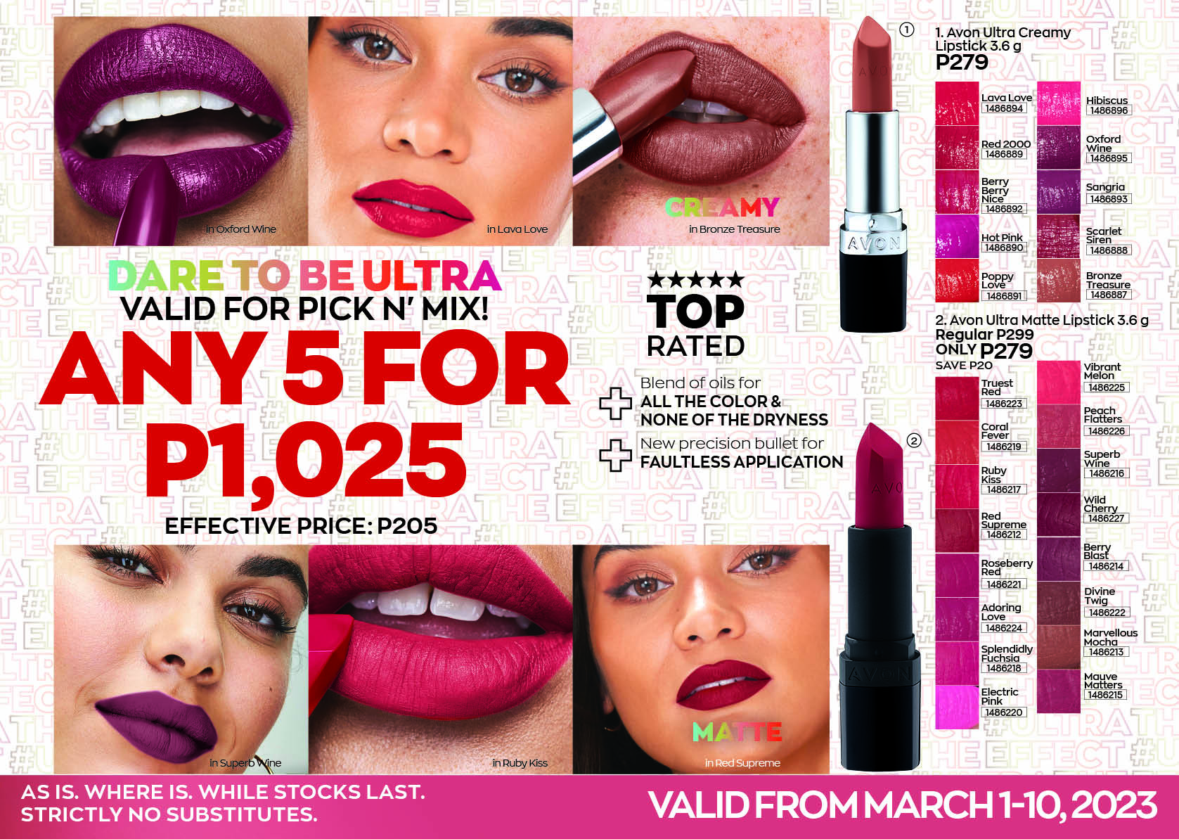 DARE TO BE ULTRA with Avon ULTRA Creamy and Matte Lipsticks!