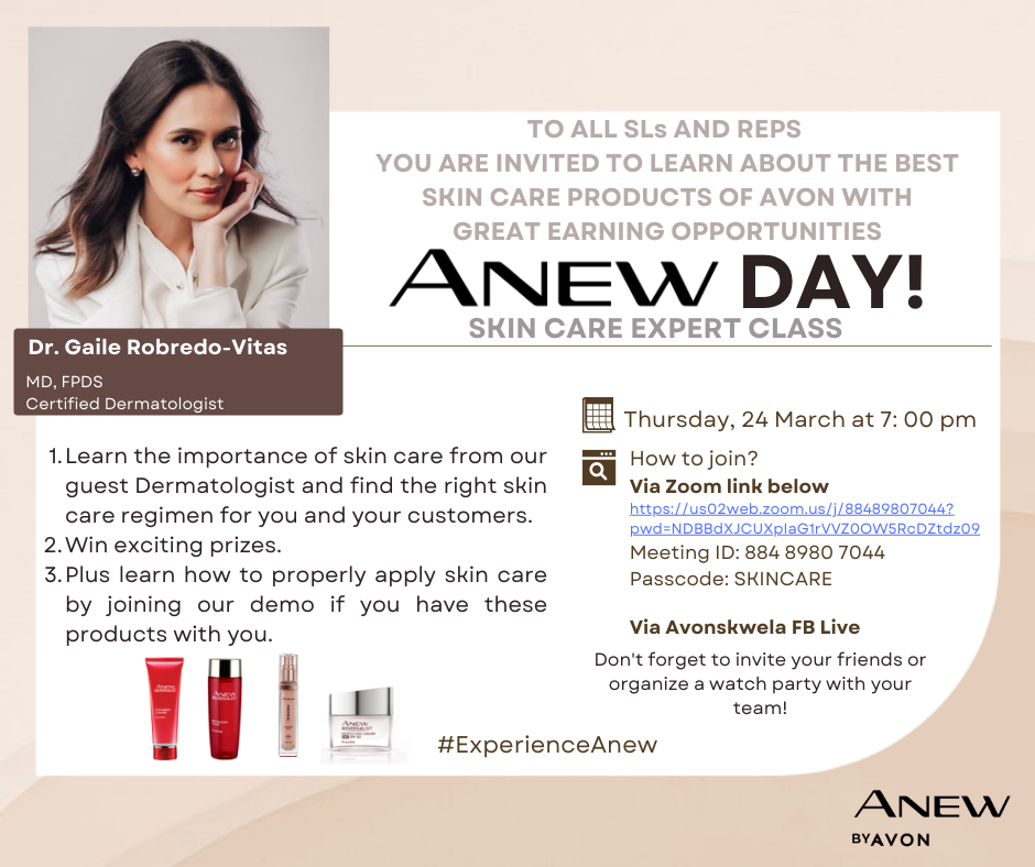 Join the Anew Skin Care Expert Class!