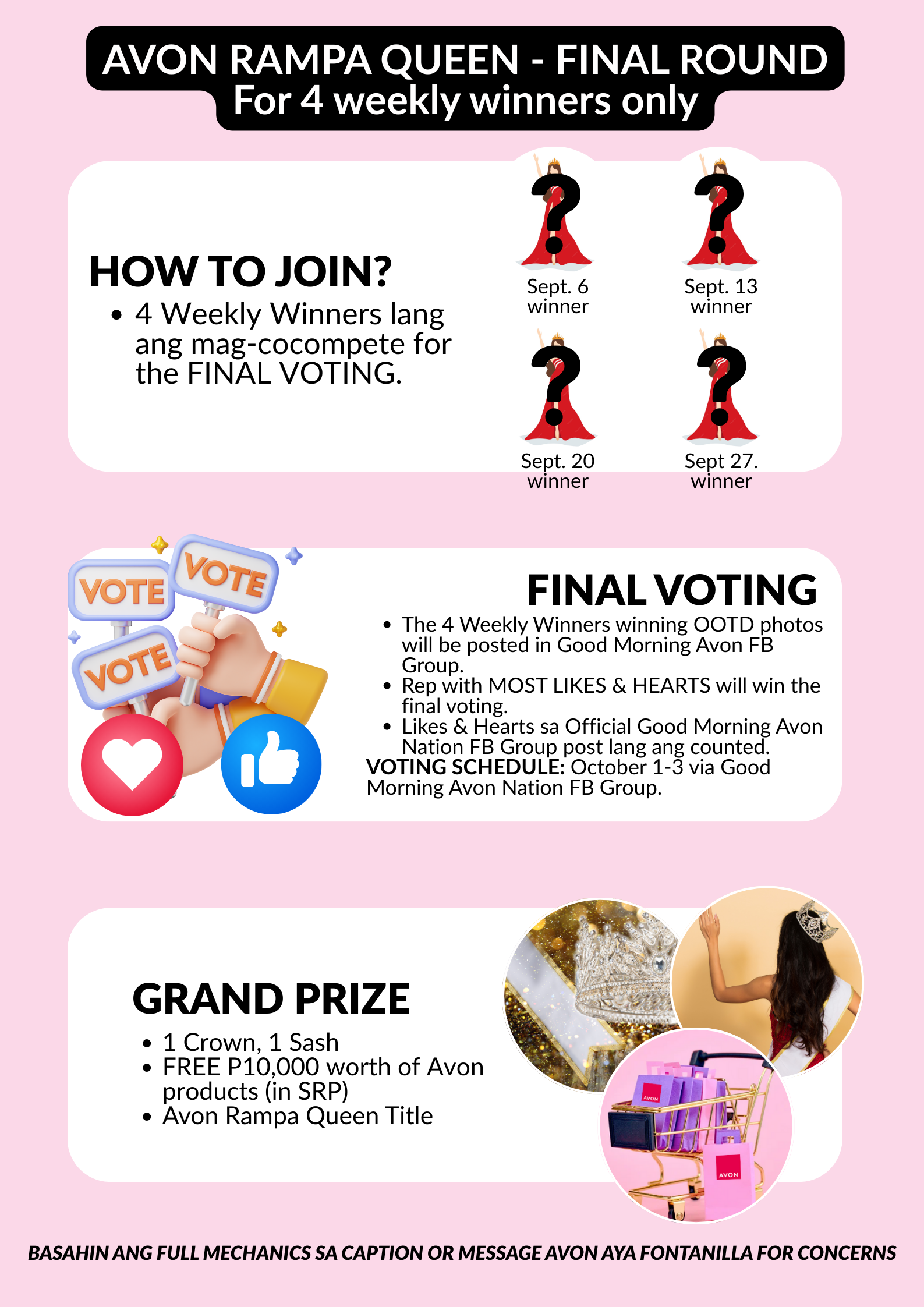 FINAL ROUND - FOR 4 WEEKLY WINNERS ONLY