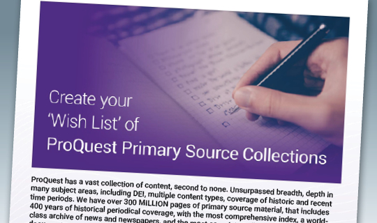 ProQuest - Part of Clarivate